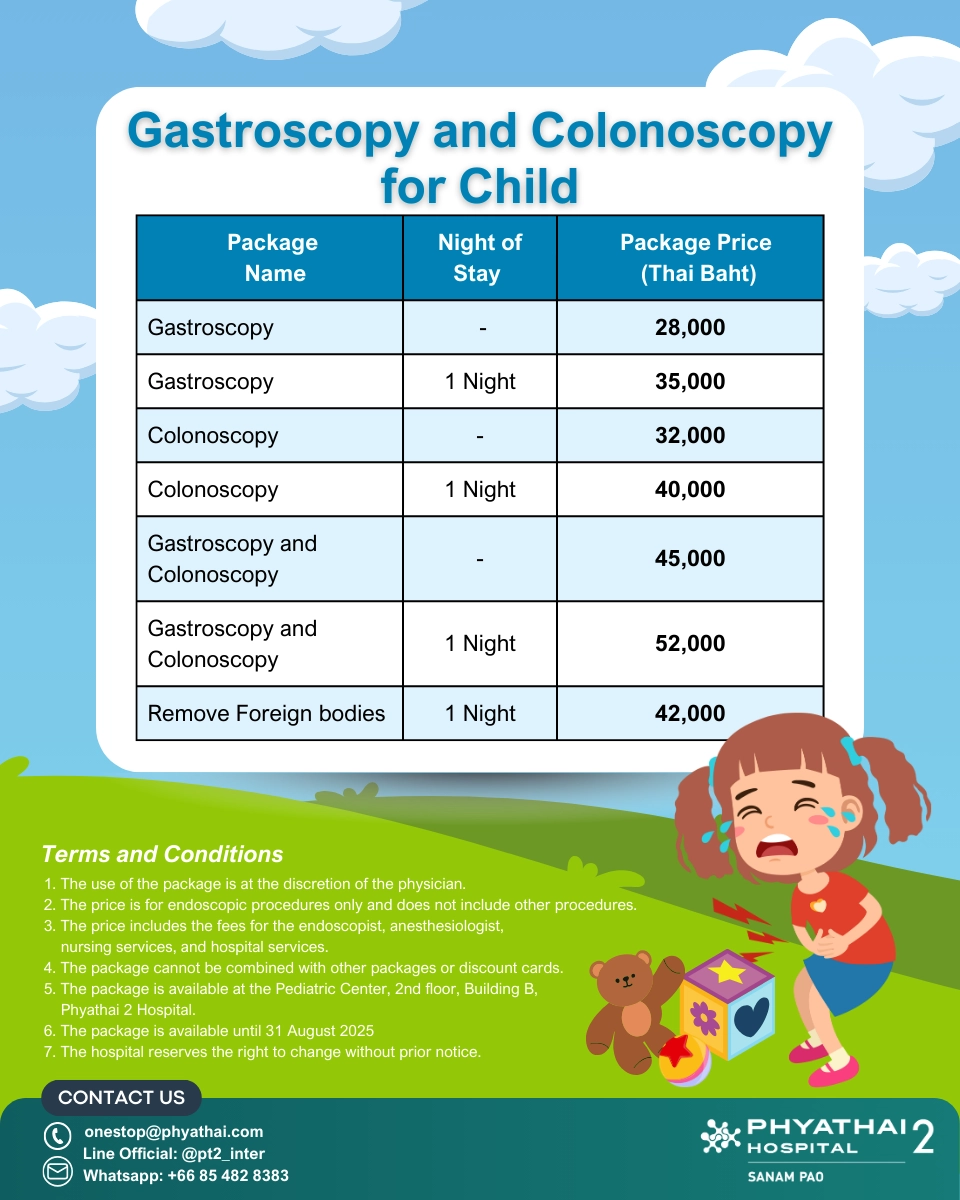 Gastroscopy and Colonoscopy for Child